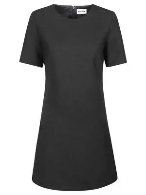 P.a.r.o.s.h Short Sleeve Mini Dress - Black