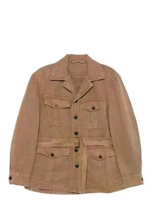 FORTELA Clint Belted Jacket - Brown