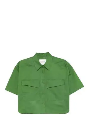 Closed Poplin Shirt - Green