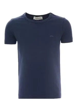 MOUSTACHE Solid T-shirt - Blue