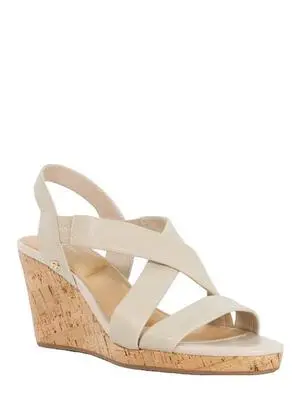 Dune London Kamies Slingback Wedge Sandals - Ecru