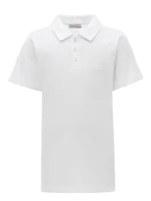 MOUSTACHE Solid Polo Shirt White
