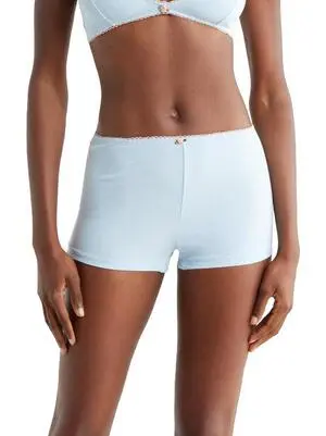 KILO BRAVA Rib Lounge Shorts - Powder Blue