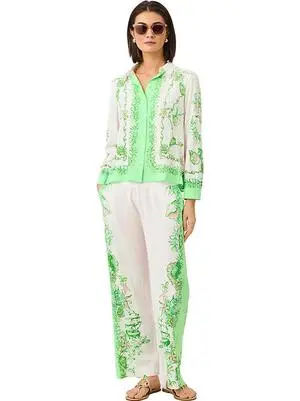 Lilly Pulitzer® 32' Bal Harbour Palazzo Pant - Resort White Ship To Shore Engineered Pant