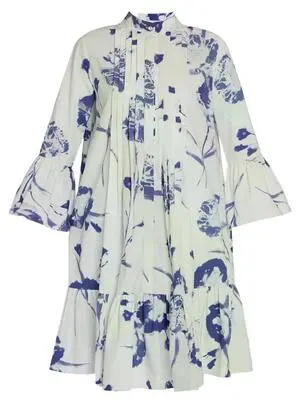 Erdem Floral-print Midi Dress - White
