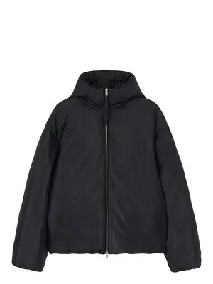 JIL SANDER Hooded Padded Jacket - Black