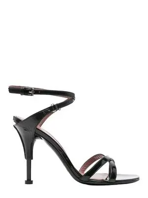 Premiata 100mm Patent-leather Sandals - Black