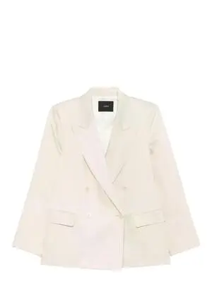 JOSEPH Jaden Double-breasted Blazer - Neutrals