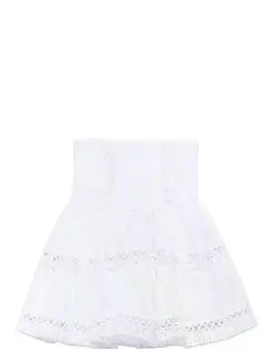 Charo Ruiz Ibiza Hortens Mini Skirt - White