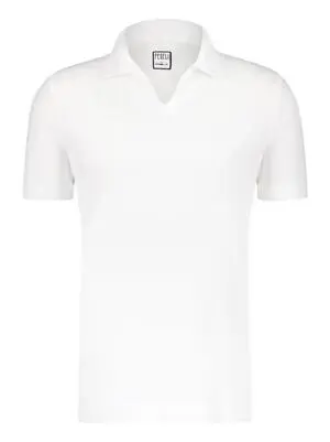 Fedeli Cotton Polo Shirt - White