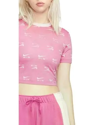 Nike Printed Short-sleeve Top - Pink