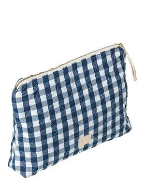 JUNA Baek & Bolge Toiletry Bag - Dark Blue/white