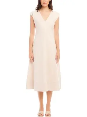 Fifteen Twenty Lilia A-line Midi Dress - Natural