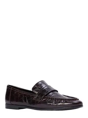 BLACK SUEDE STUDIO Loafer Flats - Brown Eel