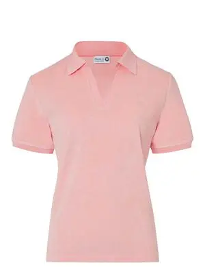 Hunza G Terry Towelling Polo - Pink