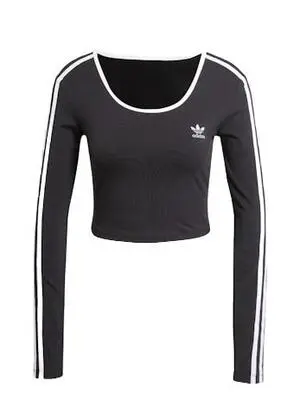 Adidas Adicolor 3-stripes Long Sleeve Top - Black