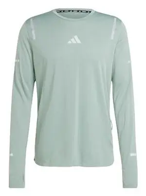 Adidas Ultimate Reflective Long Sleeve Top - Silver Green