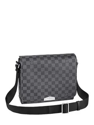 LOUIS VUITTON District Pm Messenger Bag Damier Graphite - Black