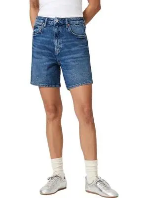MAVI Heidi High Waist Relaxed Denim Shorts - Dark