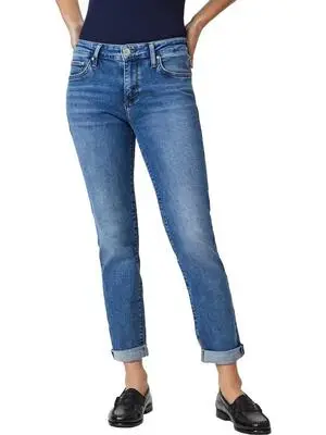 MAVI Emma Low Rise Slim Boyfriend Jeans - Mid Brushed Tribeca
