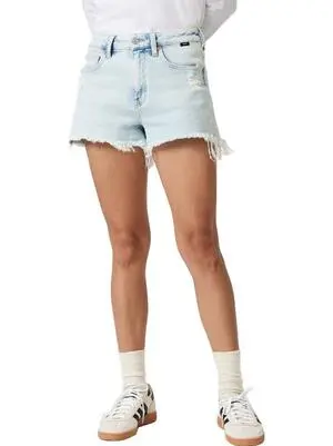 MAVI Rosie High-waisted Denim Shorts - Bleached