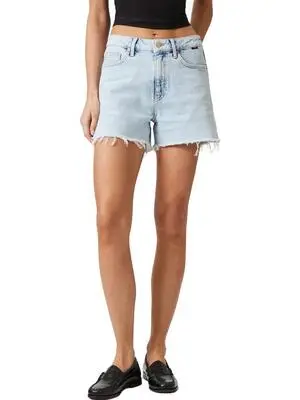 MAVI Heidi High-waist Relaxed Denim Cutoff Shorts - Bleached