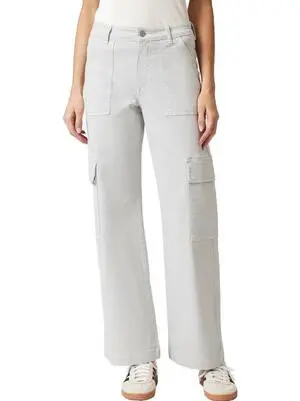 MAVI Alva High-waist Cargo Pants - Ivory Casual Twill