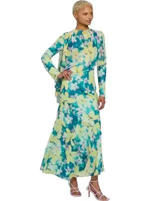 DASKA Ali Maxi Dress - Blur Print