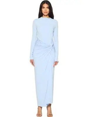 DASKA Daska Athena Twist Maxi Dress Blue