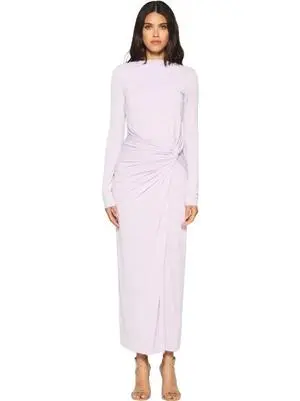 DASKA Daska Athena Twist Maxi Dress Lilac
