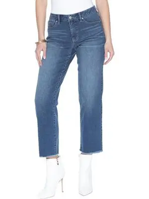 BLUE REVIVAL Quinn Mid-rise Straight Jeans - Bora Bora