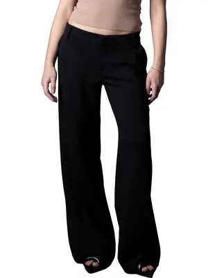 BLUE REVIVAL Taylor Wide Leg Trouser - Black