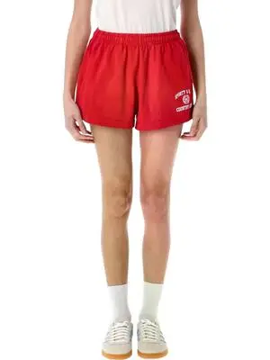 SPORTY & RICH Varsity Shorts - Red