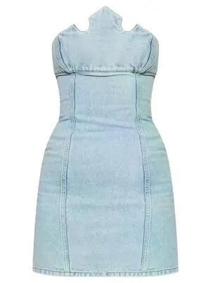 Coperni Denim Mini Dress - Blue
