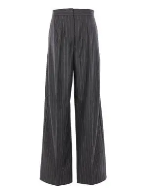 SPORTMAX Pinstriped Wide-Leg Trousers