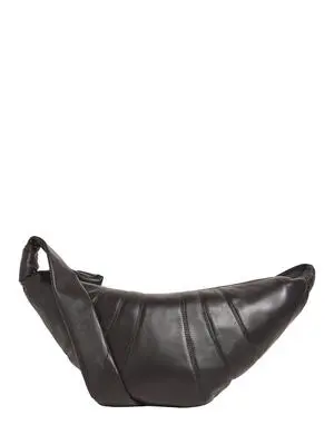 LEMAIRE Medium Nappa Leather Croissant Bag Brown