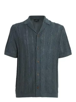 Vince Crochet Cabana Shirt - Blue