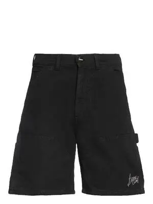 BARROW Cotton Canvas Bermuda Shorts - Black