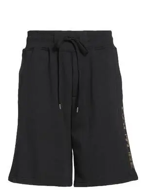 Versace Cotton Blend Athletic Shorts - Black