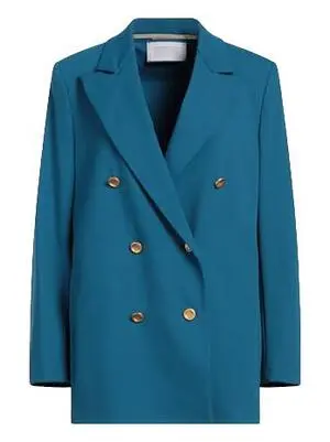 Harris Wharf London Double-breasted Blazer - Blue