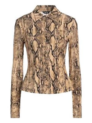 Just Cavalli Snakeskin Print Shirt - Camel