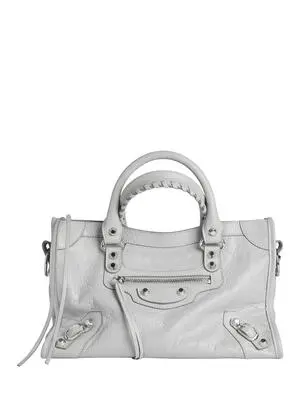Balenciaga Balenciaga Small Leather Top-Handle Bag Grey
