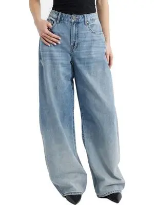 HIDDEN JEANS Classic Barrel Leg Jeans - Med Wash