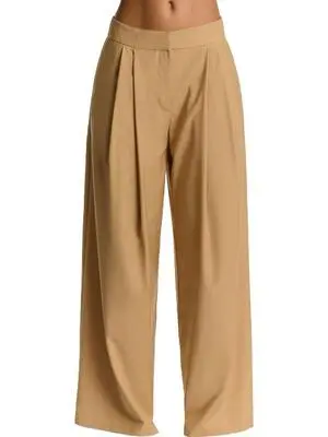 Naked Wardrobe Naked Wardrobe Suiting Oversize Wide Leg Pants Camel