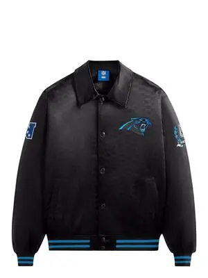 Kith For The Nfl: Panthers Satin Bomber Jacket - Black