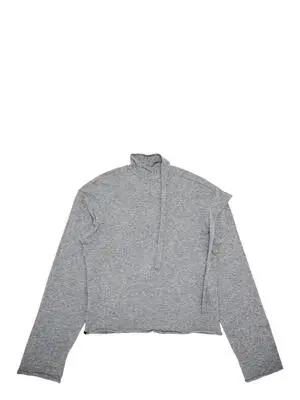 Ottolinger Strap Knit Long-sleeve Top - Grey