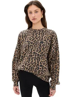 ANINE BING ANINE BING Miles Leopard Printed Sweatshirt Leopard