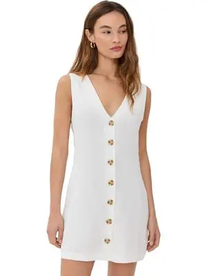 LE BOP Charlotte Vest Mini Dress - White