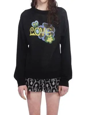Anna Sui Anna Sui Love Knitwear Sweater Black Multi