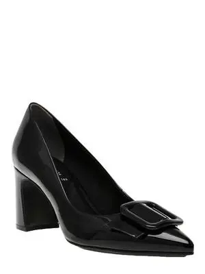 Anne Klein Bentley Buckle Pump - Black Patent